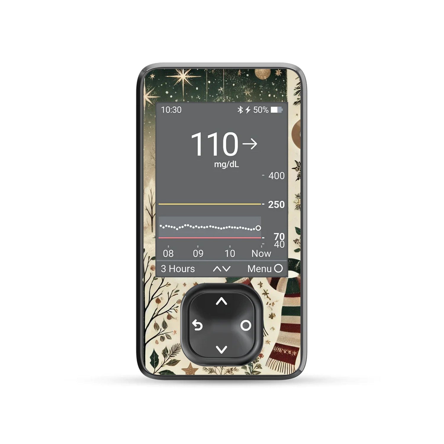 Cottagecore Christmas Sticker for DEXCOM G7 and G6 Touchscreen – Pump Peelz