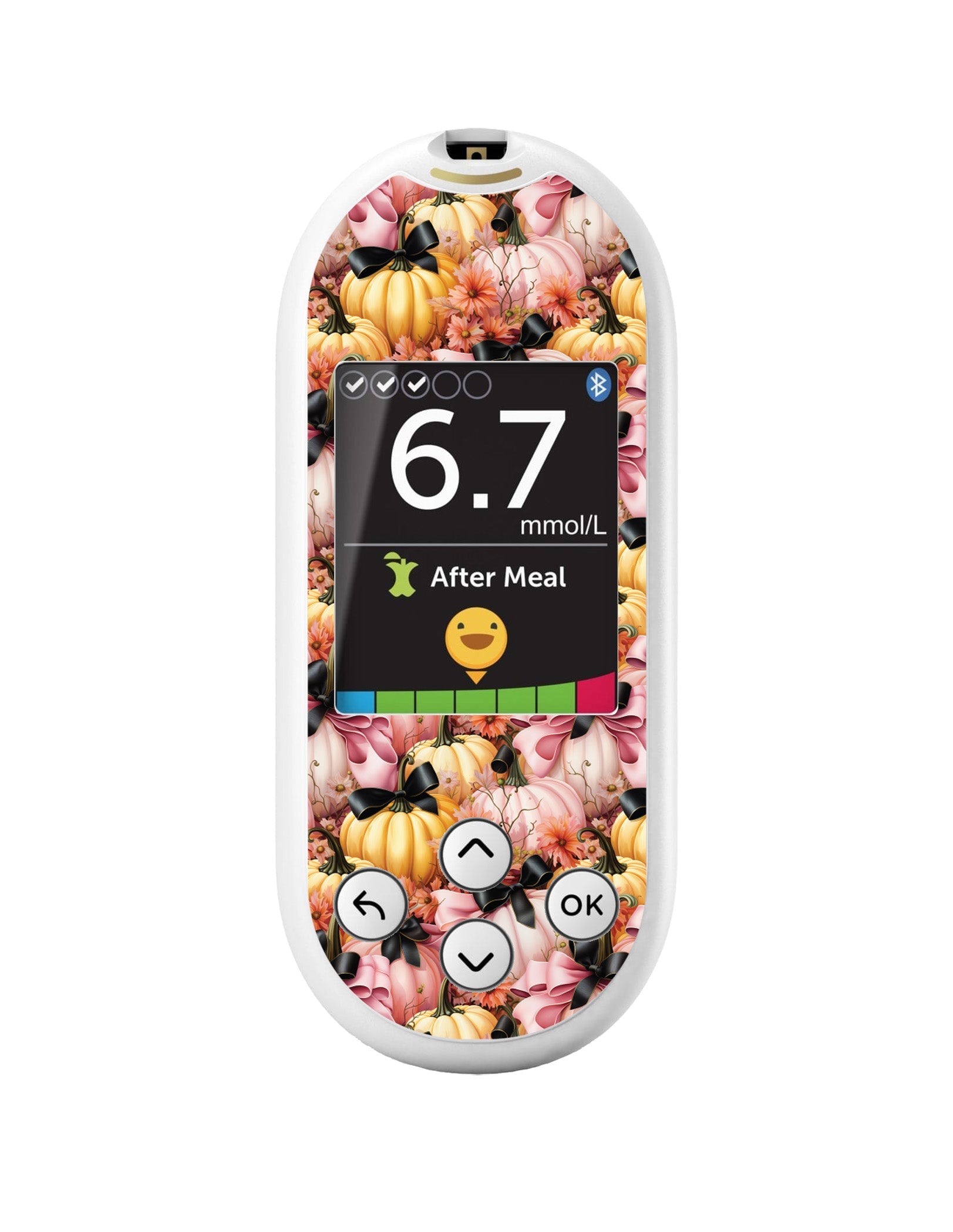Patterned Pumpkins for OneTouch Verio Reflect Glucometer | Pump Peelz
