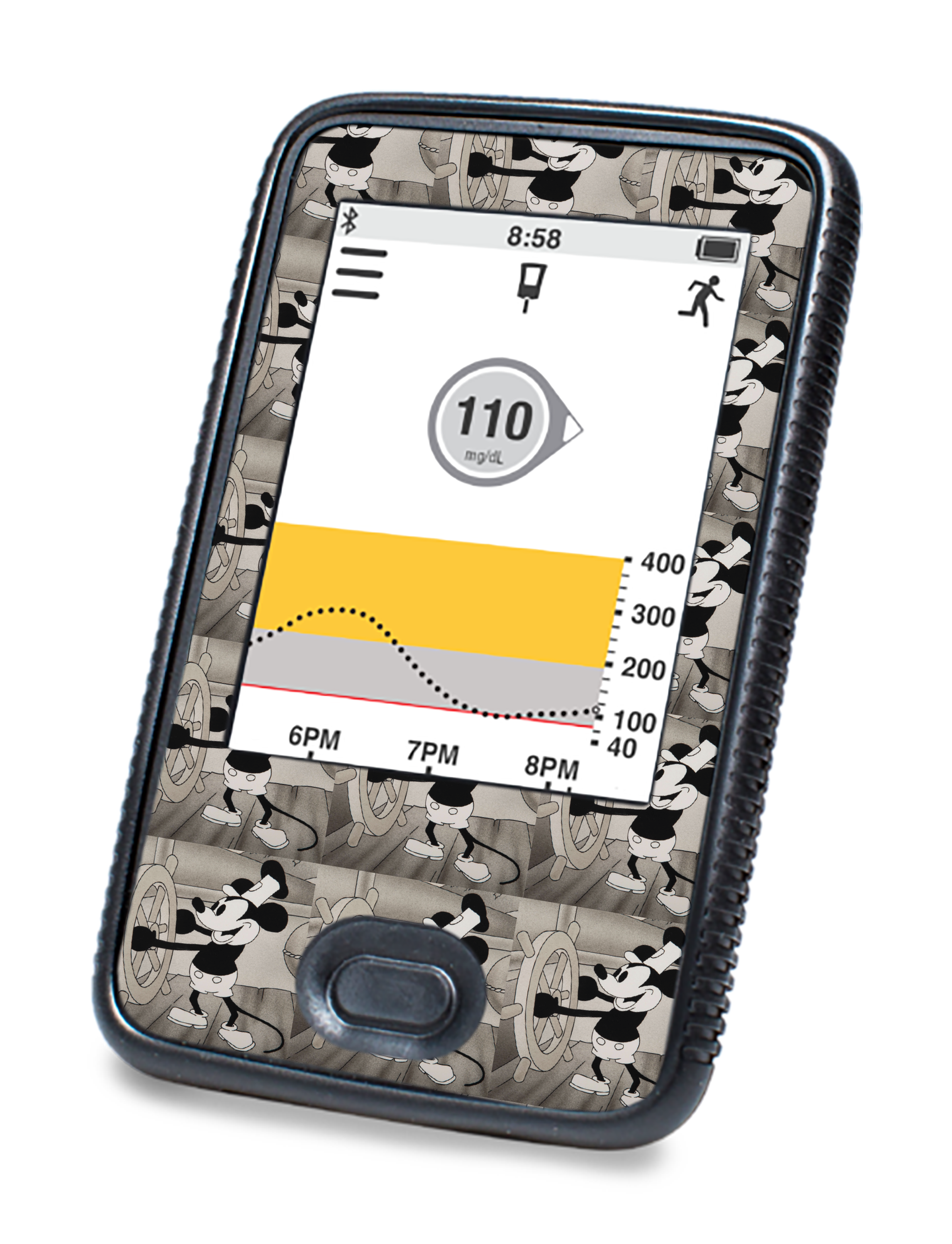 Steamboat Willie DEXCOM G6 Touchscreen Receiver | Pump Peelz