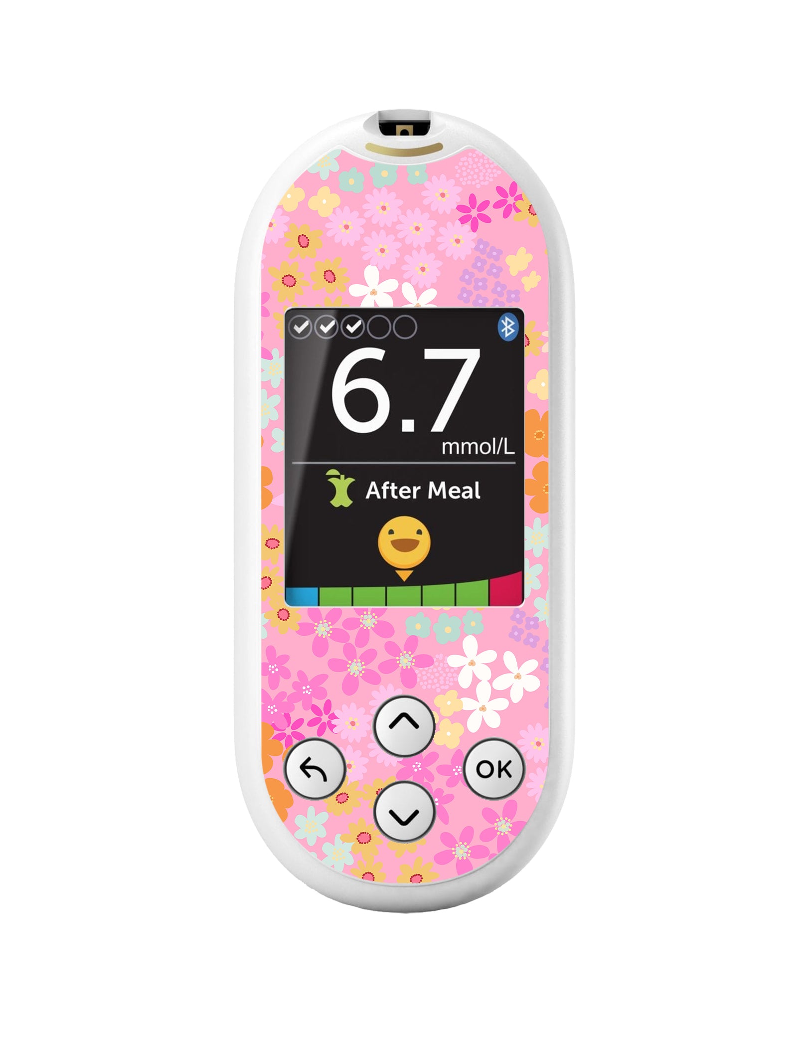 Pink Petals OneTouch Verio Reflect Glucometer - Pump Peelz | Pump